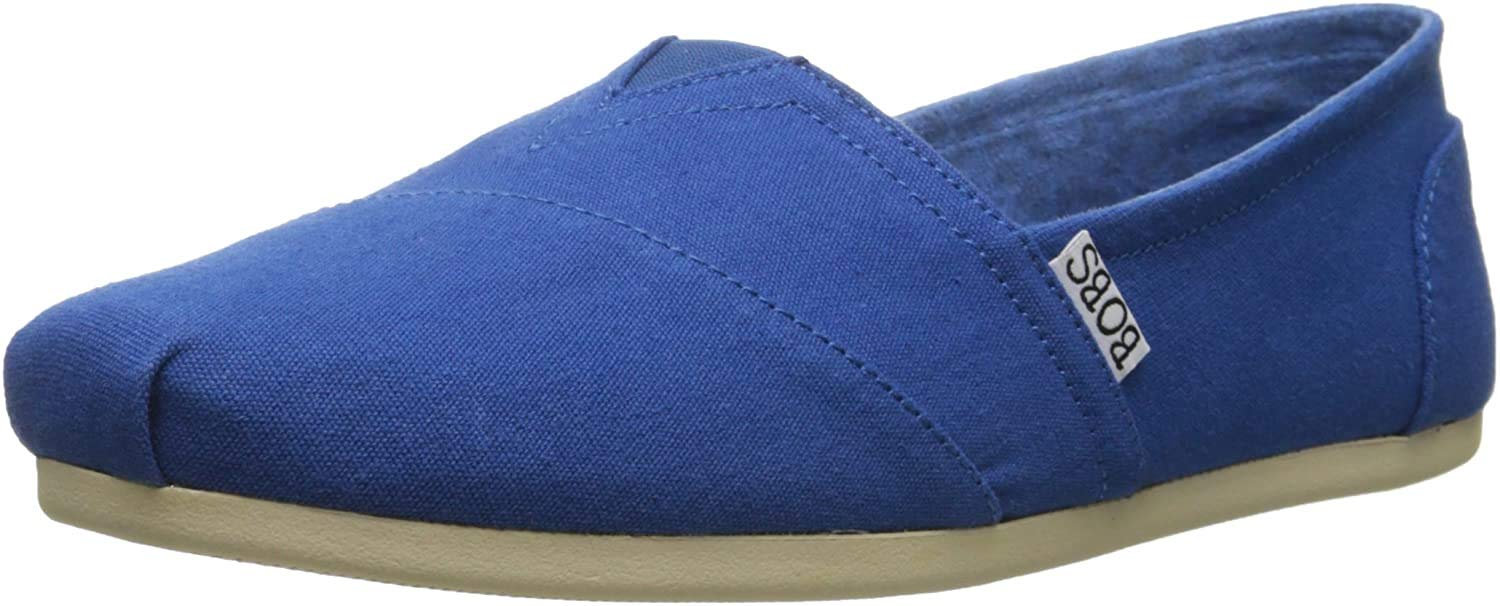 Skechers Women's Bobs Plush Peace and Love Ballet Flat, Royal Blue, 11 M US