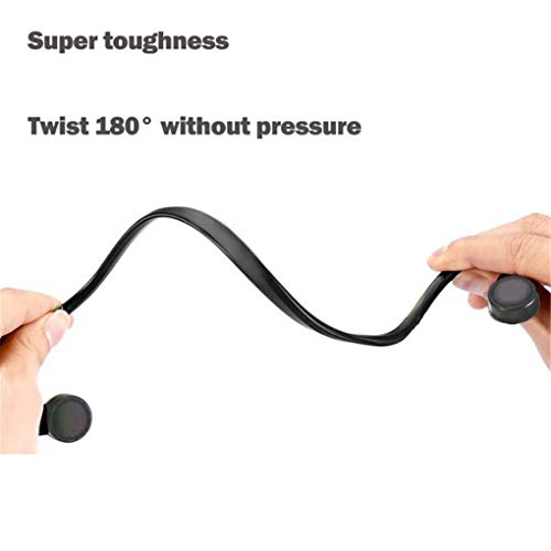 LBFXQ Bone Conduction Earphone, Bone Conduction Headphones Wired 3.5Mm Waterproof, Noise Reduction Mic Hands-Free for Smart Phones Notebook,Orange