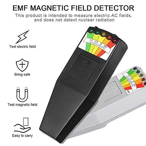 kydely 2 PCS 5 LED EMF Meter Magnetic Field Detector Ghost Hunting Paranormal Equipment Tester Counter
