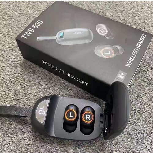 Wireless Earbuds for LG Q70 with Immersive Sound True 5.0 Bluetooth in-Ear Headphones with 2000mAh Charging Case - Stereo Calls Touch Control IPX7 Sweatproof Deep Bass