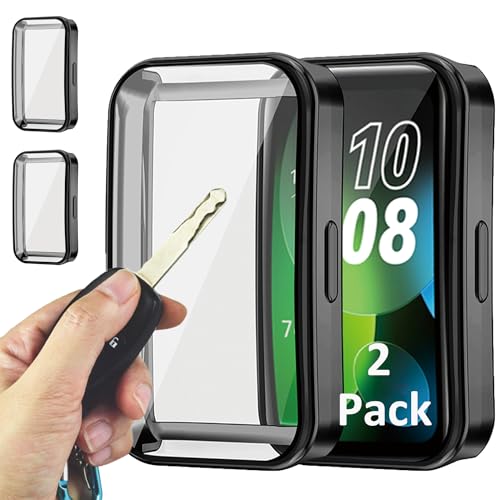 USTIYA Case for Huawei Band 8 Cover Screen Protection Accessories 2X (Black)