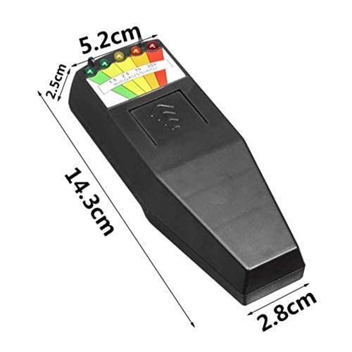kydely 2 PCS 5 LED EMF Meter Magnetic Field Detector Ghost Hunting Paranormal Equipment Tester Counter