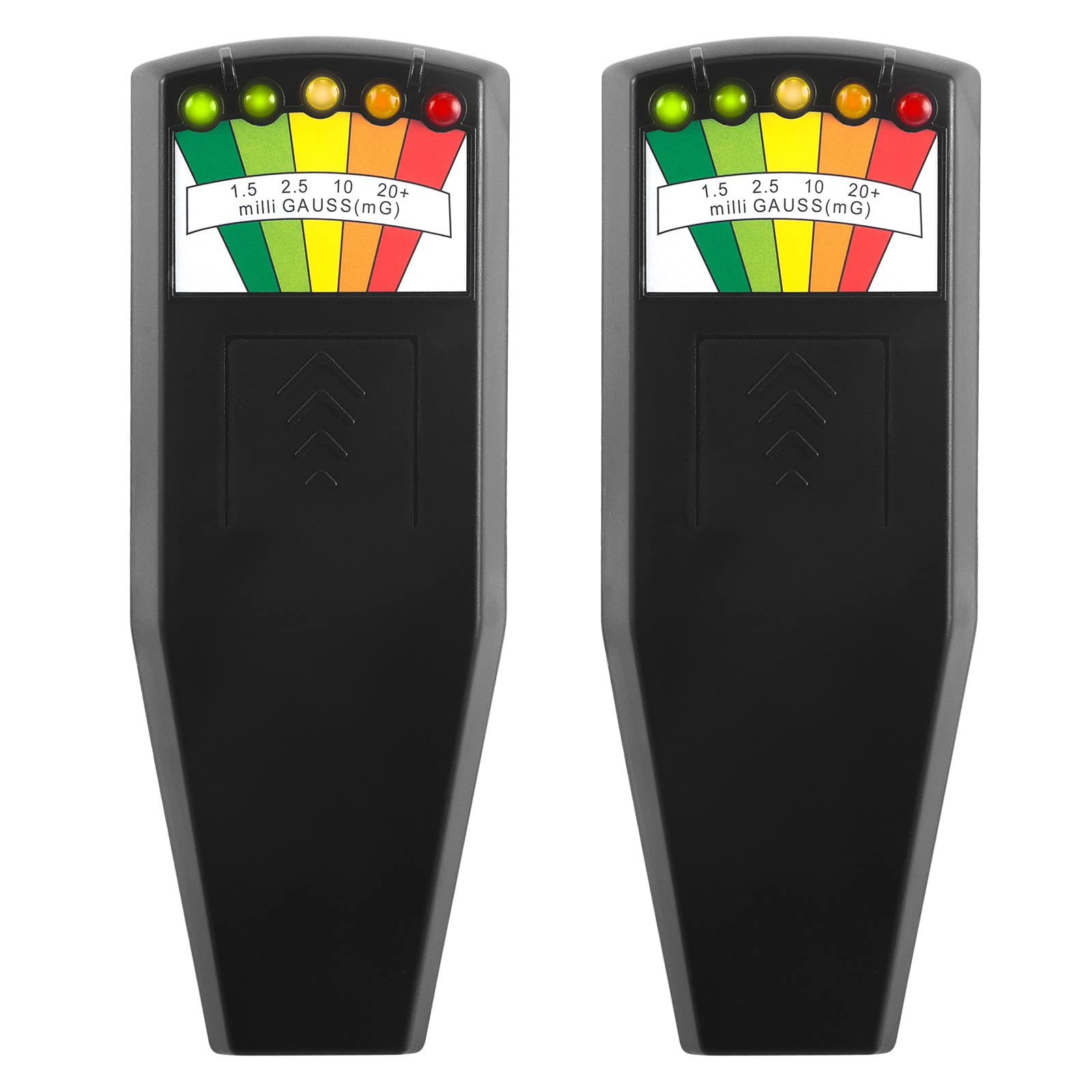 kydely 2 PCS 5 LED EMF Meter Magnetic Field Detector Ghost Hunting Paranormal Equipment Tester Counter