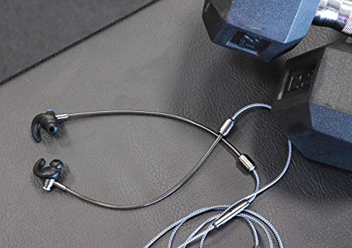 DefenderShield EMF-Free Air Tube Stereo Earbud Headphones - Universal Radiation Free Wired Headphones with Mic & Volume Control