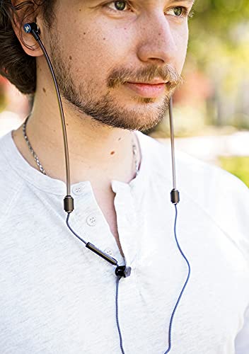 DefenderShield EMF-Free Air Tube Stereo Earbud Headphones - Universal Radiation Free Wired Headphones with Mic & Volume Control
