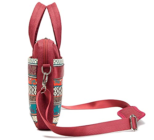 Kinmac Laptop Messenger Shoulder Case Bag Computer Briefcase For MacBook Air/Pro 13 inch,iPad Pro 12 inch,MacBook Pro 14 inch and 13 inch - 14 inch Laptop (Bohemian)
