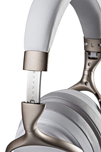 Denon AH-GC25W Premium Wireless Headphones with aptX Bluetooth | Hi-Res Audio Quality | Up to 30 hours of Wireless Use | Designed for Comfort | Battery-saving Auto-Standby Mode | White