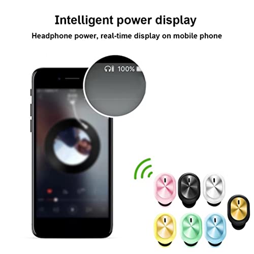 Macaron Color Wireless Headphones Single Ear Bluetooth Earbuds Compatible Sports Stereo Sound Waterproof in-Ear F911 Bluetooth 5.0 Mini Earphones