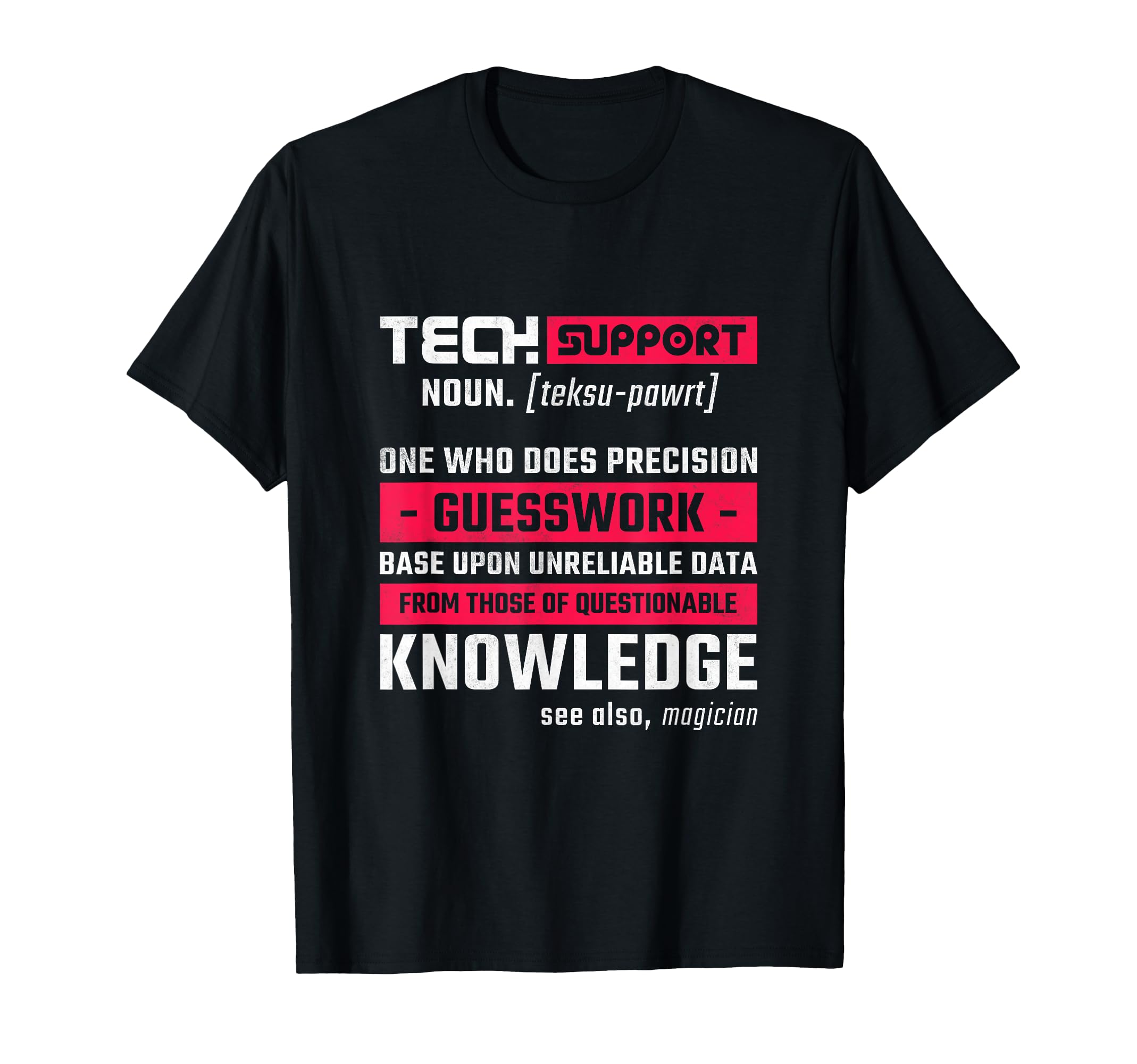 Funny Help Desk Gifts For Technical Support Tech Support Definition, Help Desk T-Shirt