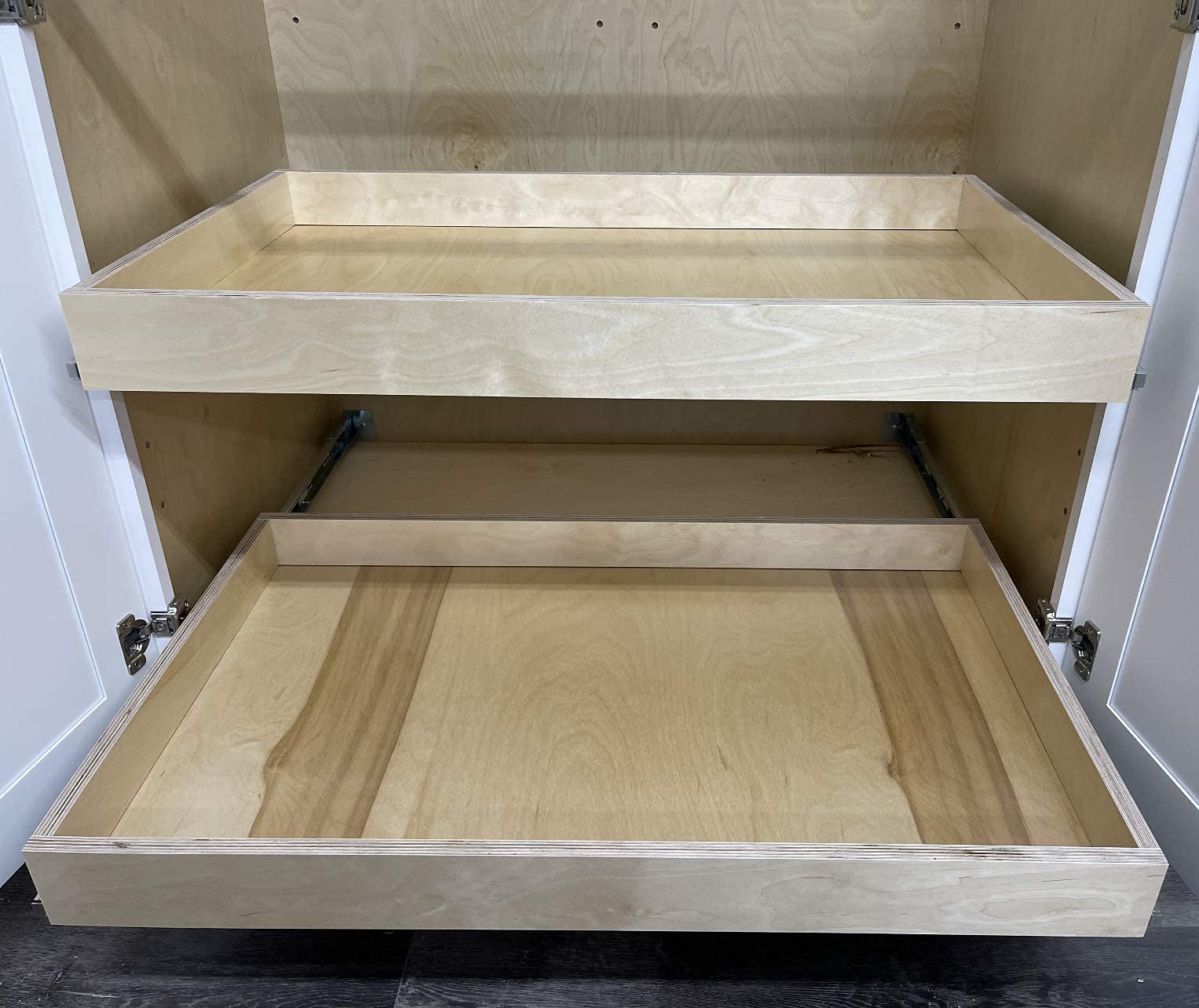 Sublime Design | 15" Wide | Pull Out Tray | Baltic Birch Drawer for Kitchen Cabinets | Slide Out Shelves | Roll Out Cabinet Organizer