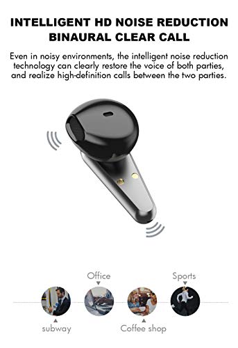 Astren Zyre True Wireless Earbuds β Ergonomic Bluetooth Earbuds with Rotating Charging Case β Noise-Cancelling Waterproof Bluetooth Earbuds β Comfortable and Lightweight Earbuds with Mic (Black)
