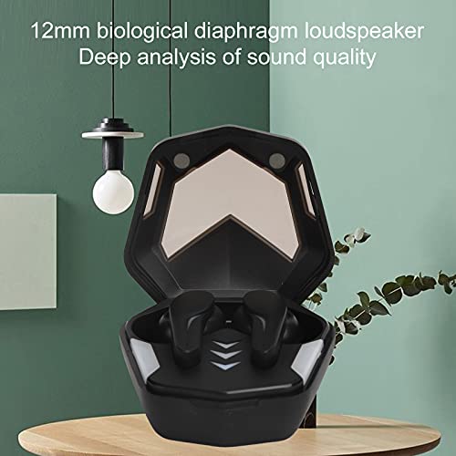 EBTOOLS Wireless Headphones, Bluetooth 5.1 Earphones Noise Canceling Sport Headphones, Wireless Earbuds with Microphone(Black)
