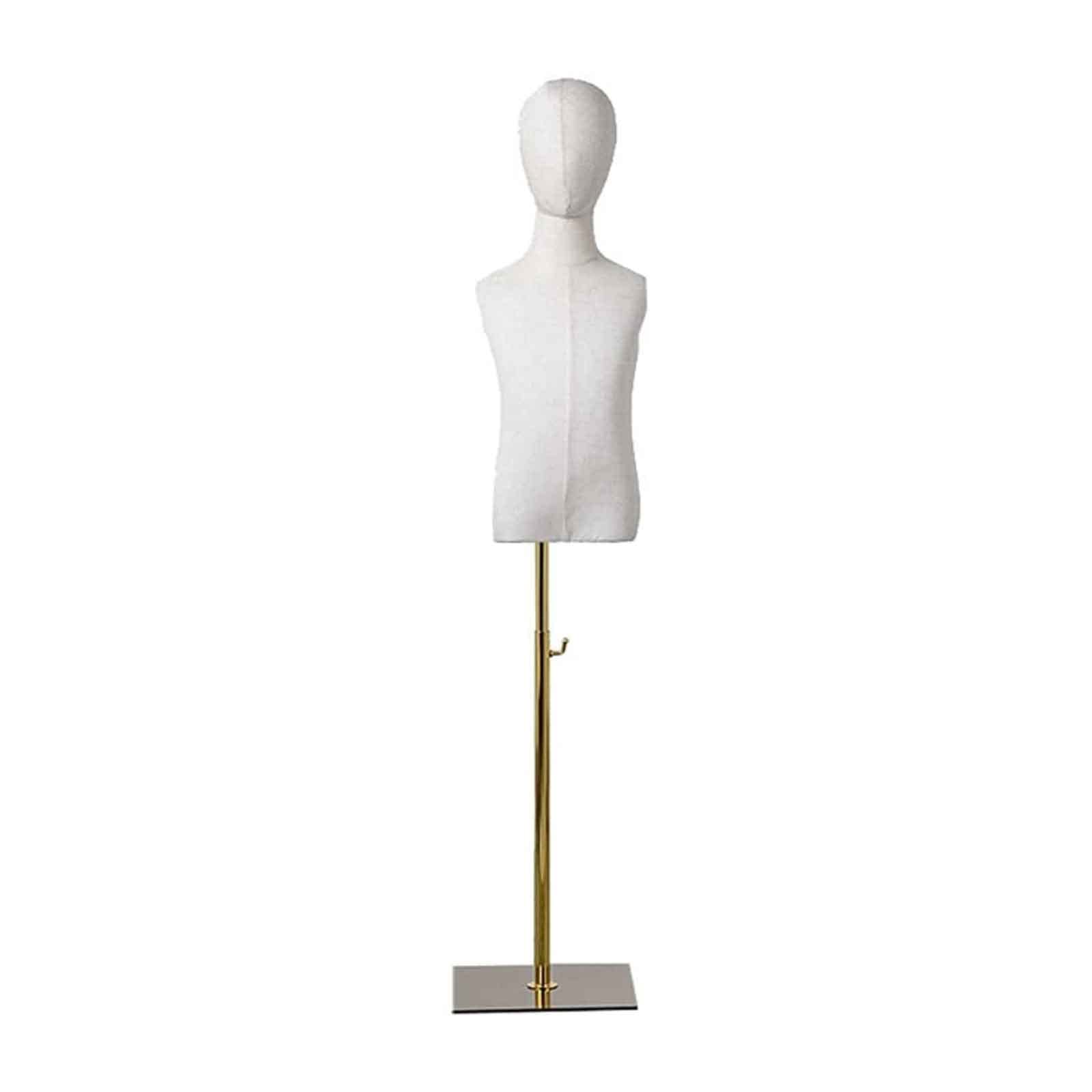 Tailors Dummy Mannequins Child Mannequin Tailors Dummy Model Adjustable Height Body Manikins Half-Length Wrapped Model Props Odorless Clothing Store Clothing Shoot Display Dressform Mannequin