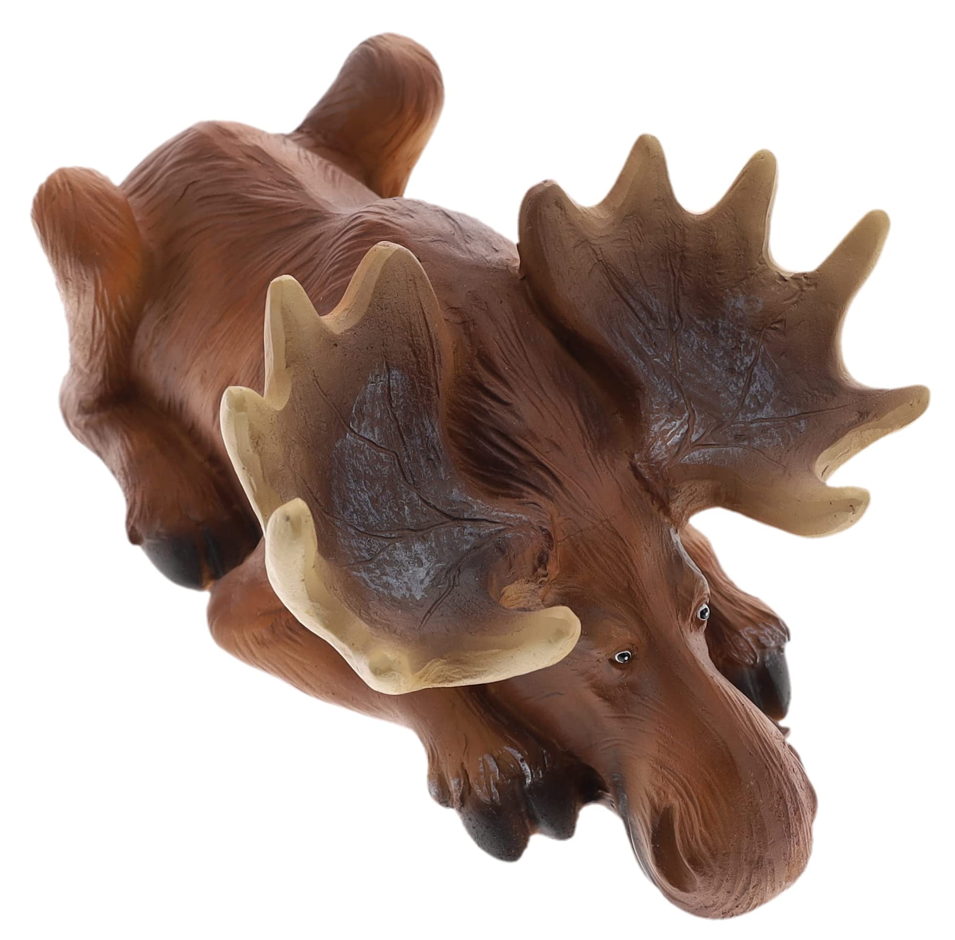 Top Brass Whimsical Lazy Moose Figurine/Organizer - Eyeglasses Sunglasses Cell Phone Keys Rings Jewelry Holder Keeper