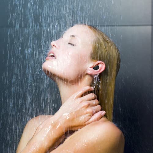 cjc IP68 Waterproof Swimming Earbud - Sport Wireless Bluetooth Headphone - Sweatproof Stable Fit in Ear Workout Headset Special for Swimming Driving Sauna