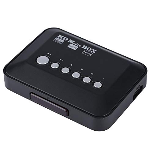 Zhiyavex HDMI Media Player,1080P HD Audio Video Media Player,Digital Media Player with IR Remote Control,Support USB Drive, Mobile Hard Drive, Memory Card, 2.5T Mobile Hard Drive(US)