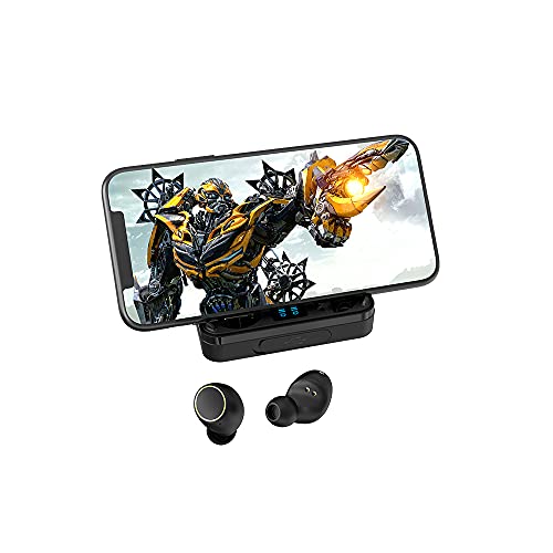 HayKee Wireless Earbuds, Bluetooth 5.0 in-Ear TWS Stereo HiFi Headphones with 5000mah Smart LED Display Charging Case. Auto Pairing/Touch Control/Built-in Dual Mic/IPX7 Waterproof/Long Battery Life