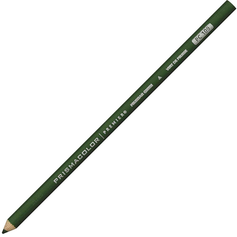 Sanford Prismacolor Premier Thick Core Colored Pencil, Individual, Prussian Green