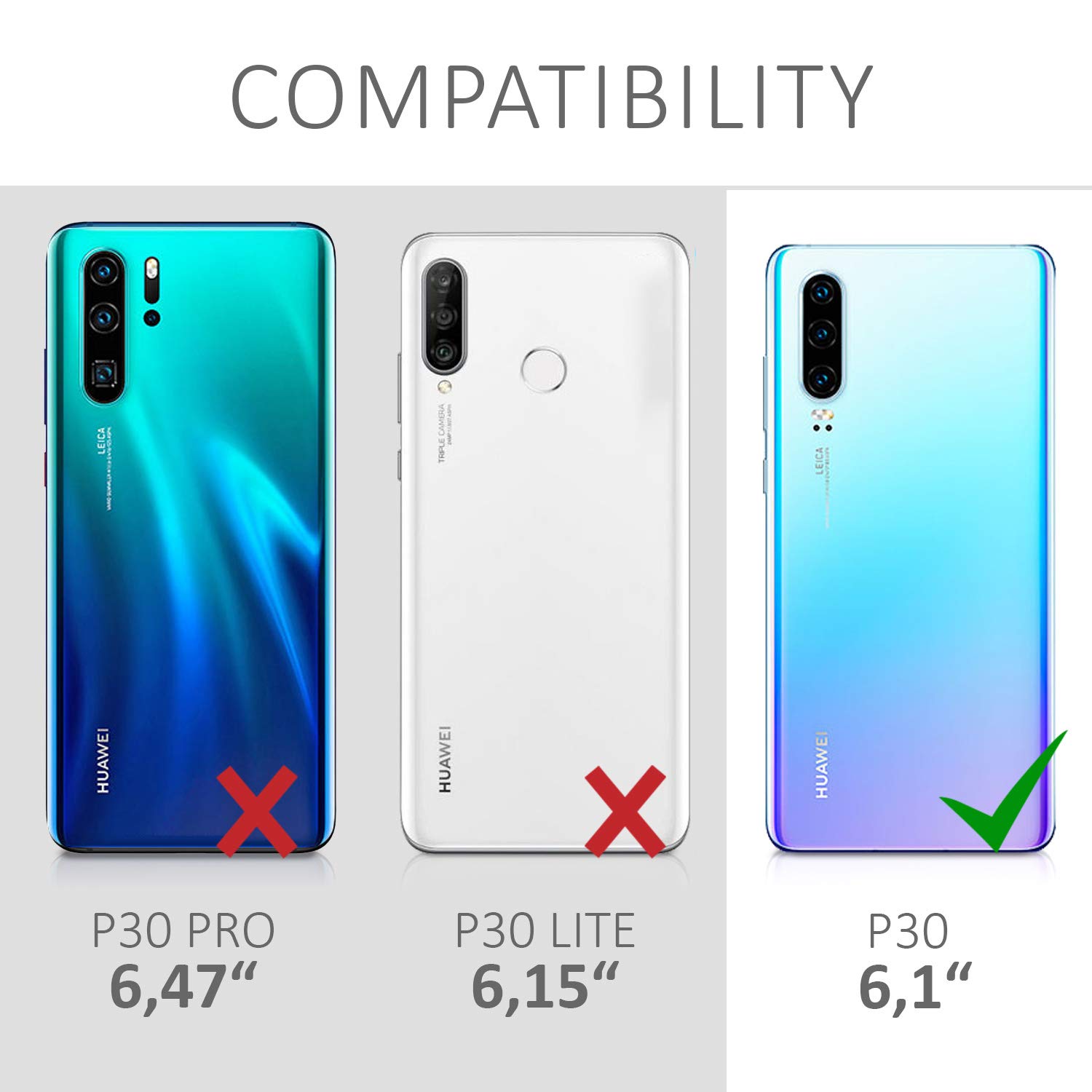 kwmobile Case Compatible with Huawei P30 Case - Soft Slim Protective TPU Silicone Cover - Bordeaux Violet