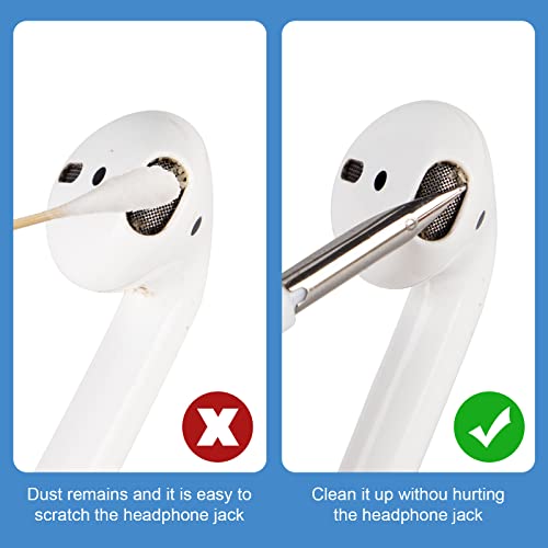 Bluetooth Earbuds Cleaning Pen, Headphones Cleaning Tool for AirPod Pro Camera Lens in-Ear HeadphonesPortable Soft Brush 3 in 1 Wireless, Phone Headset Box Charging Compartment Cleaning Pen(1 Pack)