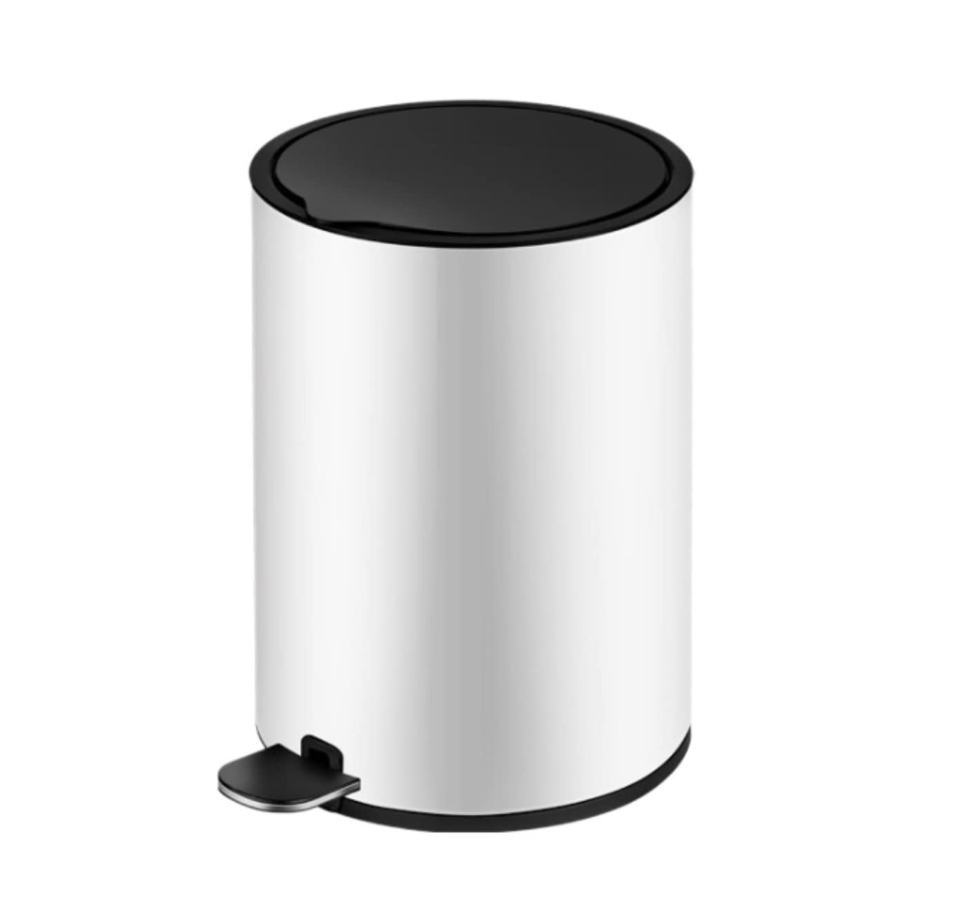 NEHHDC Trash Can Garbage Can Trash Bin Step Trash Can Wastebasket Garbage Container Bin Removable Liner Bucket Step Trash Bin Living Room Trashcan Garbage Bin (Color : White, Size : 26.5 * 35cm)