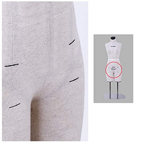 Tailors Dummy Mannequins Small Female Tailor Dummy, 1:2 Scale Dress Form Mannequin Dressmakers Manikins Adjustable Height Decoration Accessories Dressform Mannequin