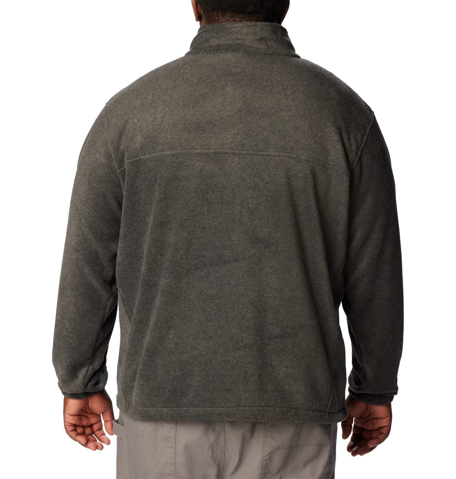 Columbia Men's Steens Mountain Half Zip Fleece, Charcoal Heather, Large