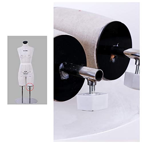 Tailors Dummy Mannequins Small Female Tailor Dummy, 1:2 Scale Dress Form Mannequin Dressmakers Manikins Adjustable Height Decoration Accessories Dressform Mannequin