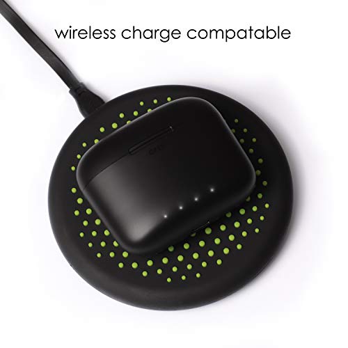 BoomPods Bassline ANC True Wireless β Active Noise Cancelling Bluetooth in-Ear Headphones, Water/Sweat Resistant, Compact Travel Charging Case (Black)