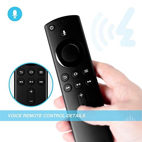 Replacement Voice Remote Control with Voice Function Fit for Fire TV Cube/Fire TV Stick 4K/Fire TV 3rd Gen/Fire TV Stick Lite(L5B83H)