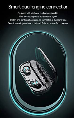 2022 New X8 F9 F9-5 F9-10 Wireless TWS BT 5.1 Earphone LED Power Display Audifonos Headphone Headset in-Ear HiFi Earbuds X8 Black