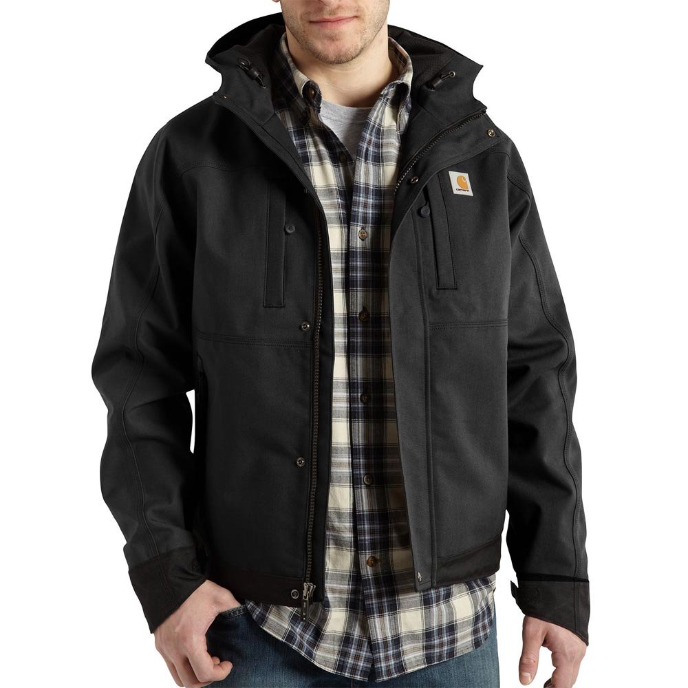 Carhartt Men's Quick Duck Harbor Jacket,Black,XX-Large