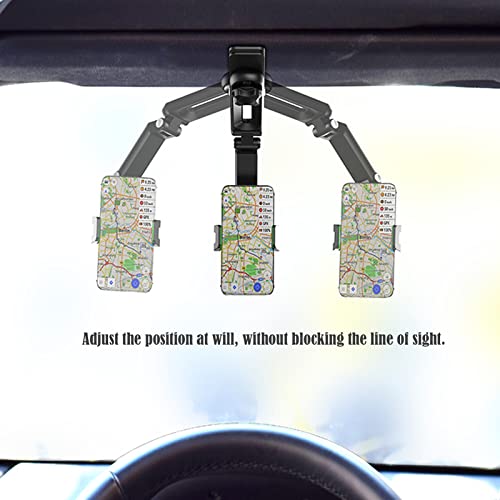 qumHmup Car Phone Holder Mount,360°Rotatable Retractable Car Phone Holder,Multifunctional Adjustable Mount Cell Phone Holder for Car,Universal Phone Holder for Mobile Phones