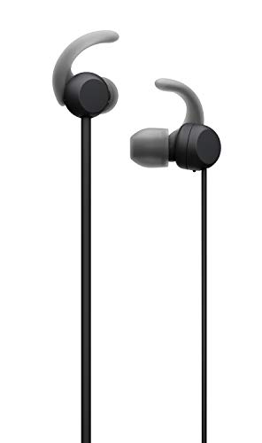 Sony WI-SP510 Extra BASS Wireless in-Ear Headset/Headphones with mic for Phone Call Sports IPX5 Bluetooth, Black (WISP510/B)