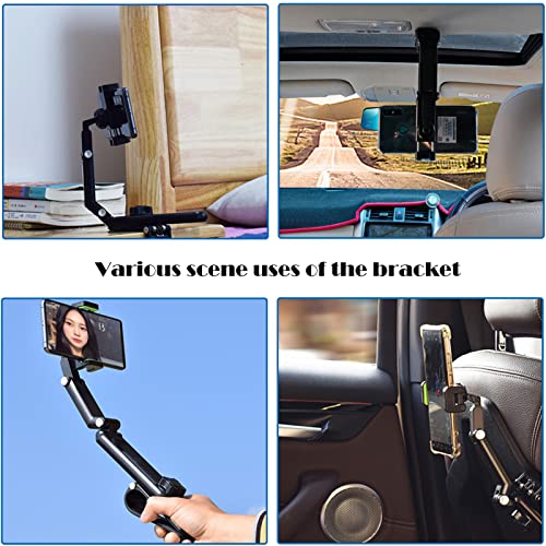qumHmup Car Phone Holder Mount,360°Rotatable Retractable Car Phone Holder,Multifunctional Adjustable Mount Cell Phone Holder for Car,Universal Phone Holder for Mobile Phones
