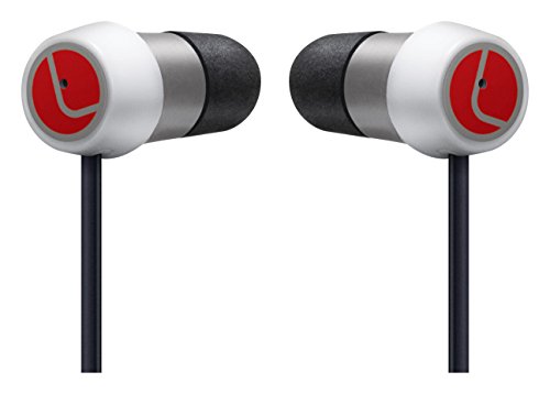 Lucid Audio HLT-NHE-BT-P Amped HearBand Sound Amplifying Bluetooth Neckband Earbud Headphones - White/Gray, Standard