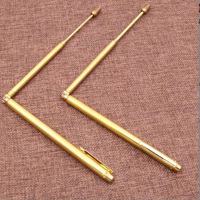 Best Combination Dowsing Rods Copper- 2PCS. 99.9% Pure Copper - Water Divining, Energy Healing, Paranormal, Gold, Yes No Questions. 15cm*56cm*0.9cm Non-Toxic 。 Gift feng Shui Compass