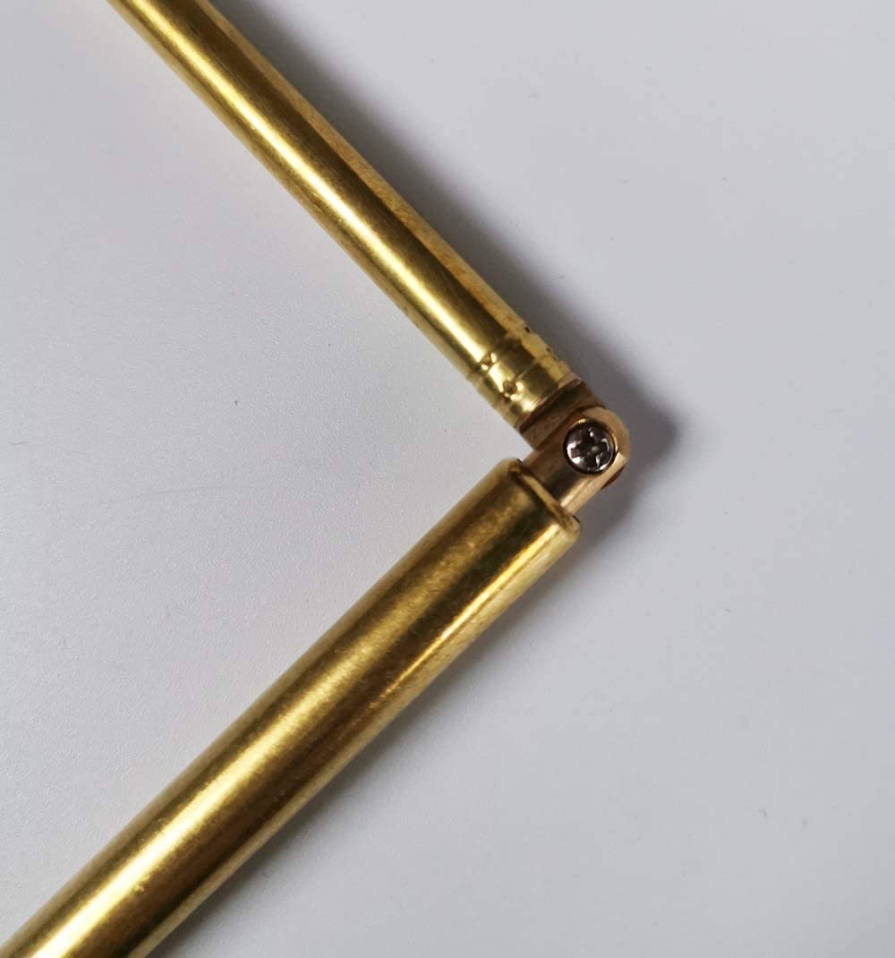 Best Combination Dowsing Rods Copper- 2PCS. 99.9% Pure Copper - Water Divining, Energy Healing, Paranormal, Gold, Yes No Questions. 15cm*56cm*0.9cm Non-Toxic 。 Gift feng Shui Compass
