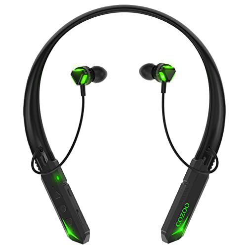 Neckband Bluetooth Headphones,COZOO Bluetooth Wireless Earbuds Neckband Waterproof Sports Earphones w/Mic,HiFi Stereo in-Ear Magnetic Noise Cancelling Earbuds,Acc/ENC Dual Audio Decoding,23H Playtime