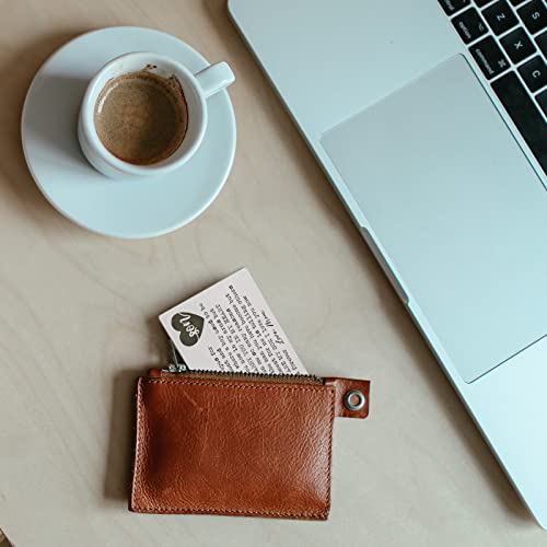 YODOCAMP Son Gifts From Mom, Engraved Wallet Card Inserts Keepsake Gifts for Son From Mom for Christmas Graduation Birthday Gift Ideas