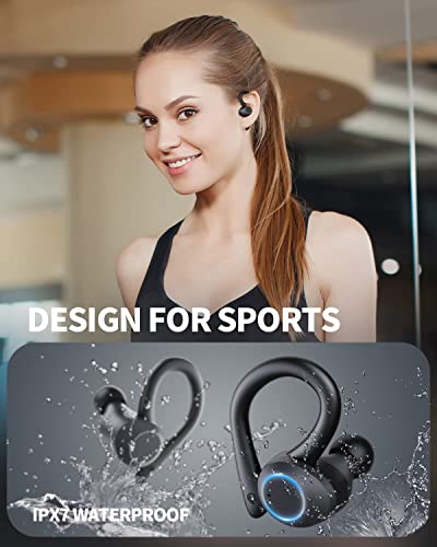 EUQQ Wireless Earbuds Bluetooth 5.3 Headphones for Sports 50Hrs Playtime HiFi Stereo Earphones Noise Cancelling Bluetooth Wireless Ear Buds with Mic for Running audifonos Bluetooth inalambricos