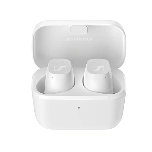Sennheiser CX True Wireless Earbuds - Bluetooth in-Ear Headphones for Music and Calls with Passive Noise Cancellation, Customizable Touch Controls, and 27-Hour Battery Life, White (Renewed)