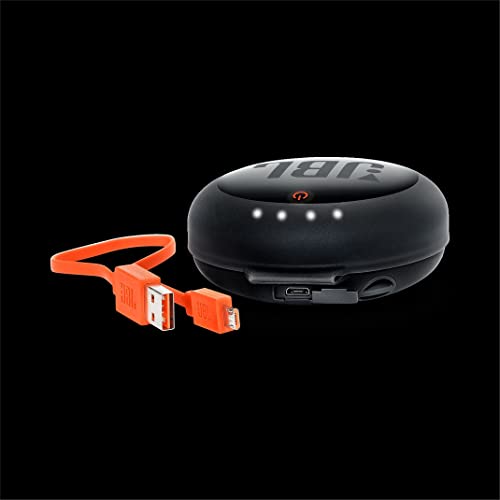 JBL Lifestyle Tune 110BT Wireless in-Ear Headphones Bundled with JBL Headphone Charging Case for Wireless Bluetooth in-Ear Headphones - Black (Renewed)