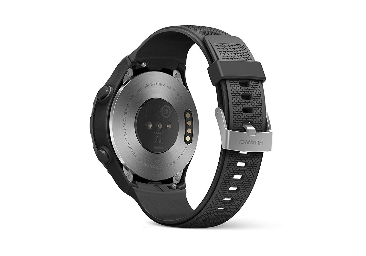 Huawei Watch 2 Sport Smartwatch - Ceramic Bezel - Carbon Black Strap (US Warranty)