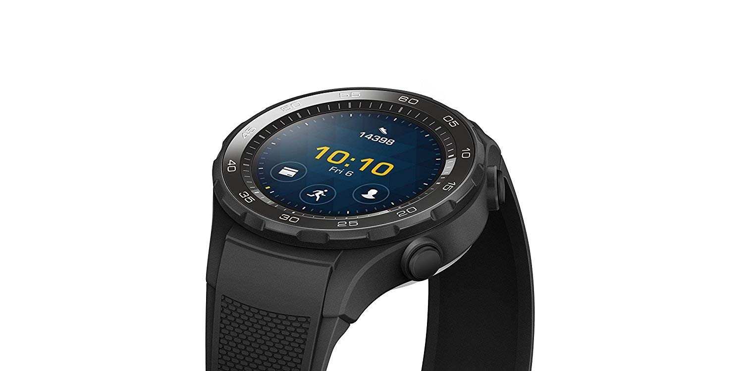 Huawei Watch 2 Sport Smartwatch - Ceramic Bezel - Carbon Black Strap (US Warranty)