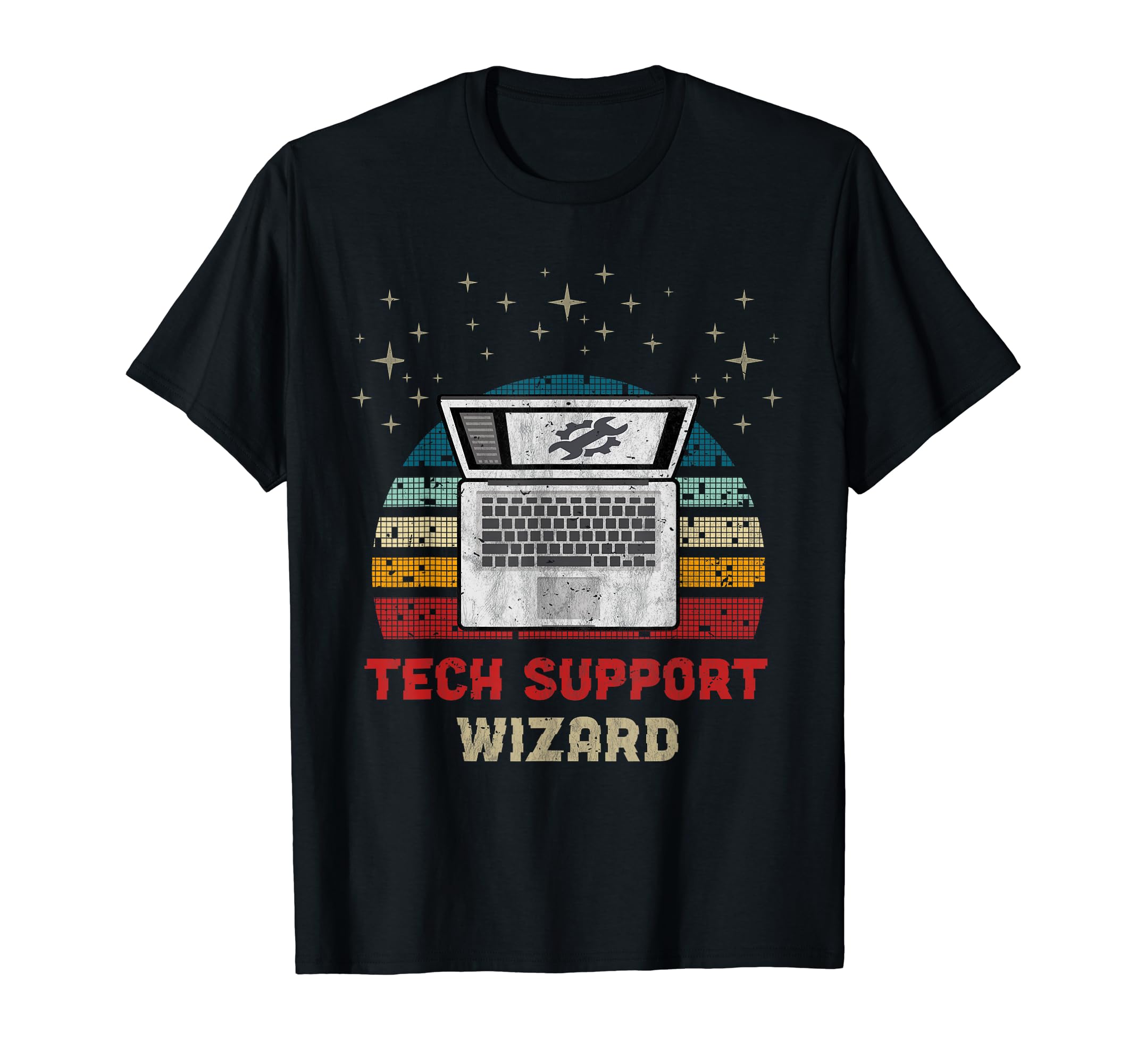 Tech Wizard Technical Help Desk and IT Support T-Shirt