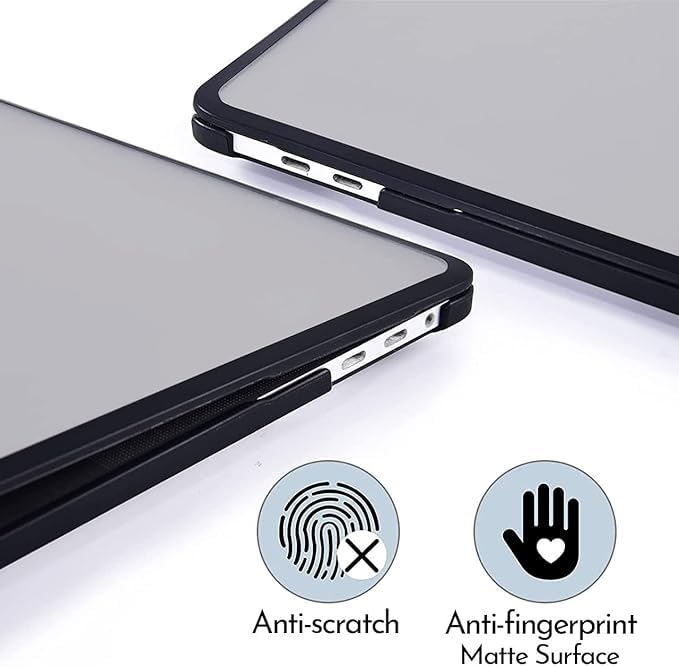 Custom Hard Shell Cover for MacBook Pro 16" 14" 13" Air 15 13.6 13 Inch Mac Photo Picture Logo Text Name Image Customizable DIY Design, Personalized Transparent Clear/Black Edge Frame Laptop Case