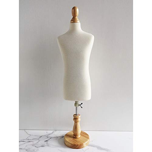 Tailors Dummy Mannequins Small Dressmakers Dummy Male, 1:2 Scale Adjustable Height, Tailor Manikins Mini Doll Dress Form Display Accessories Decoration Dressform Mannequin