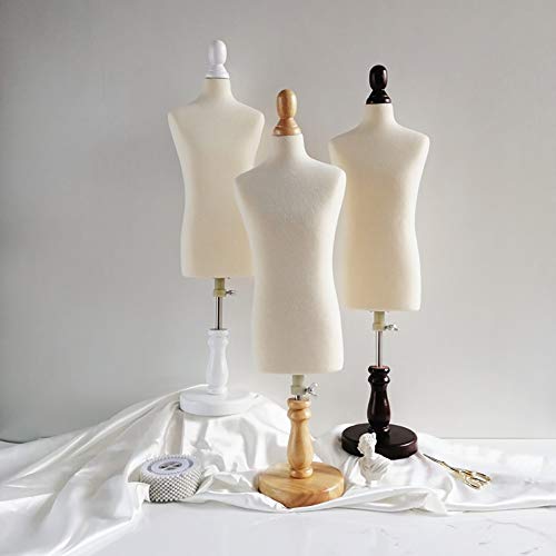 Tailors Dummy Mannequins Small Dressmakers Dummy Male, 1:2 Scale Adjustable Height, Tailor Manikins Mini Doll Dress Form Display Accessories Decoration Dressform Mannequin