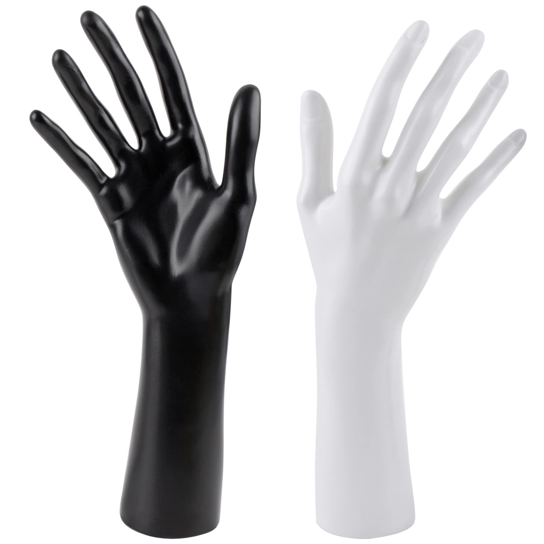 Framendino, Female Mannequin Hand Jewelry Display Holder for Bracelet Necklace Ring Stand (2 Pack)